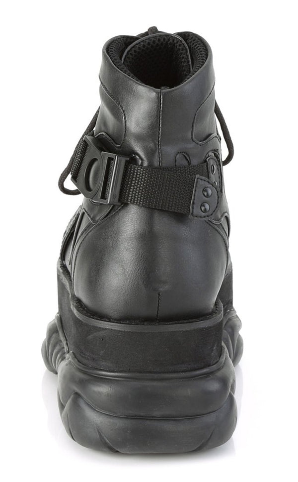 Demonia NEPTUNE-181 Black Platform Ankle Boots | Gothic Shoes Australia