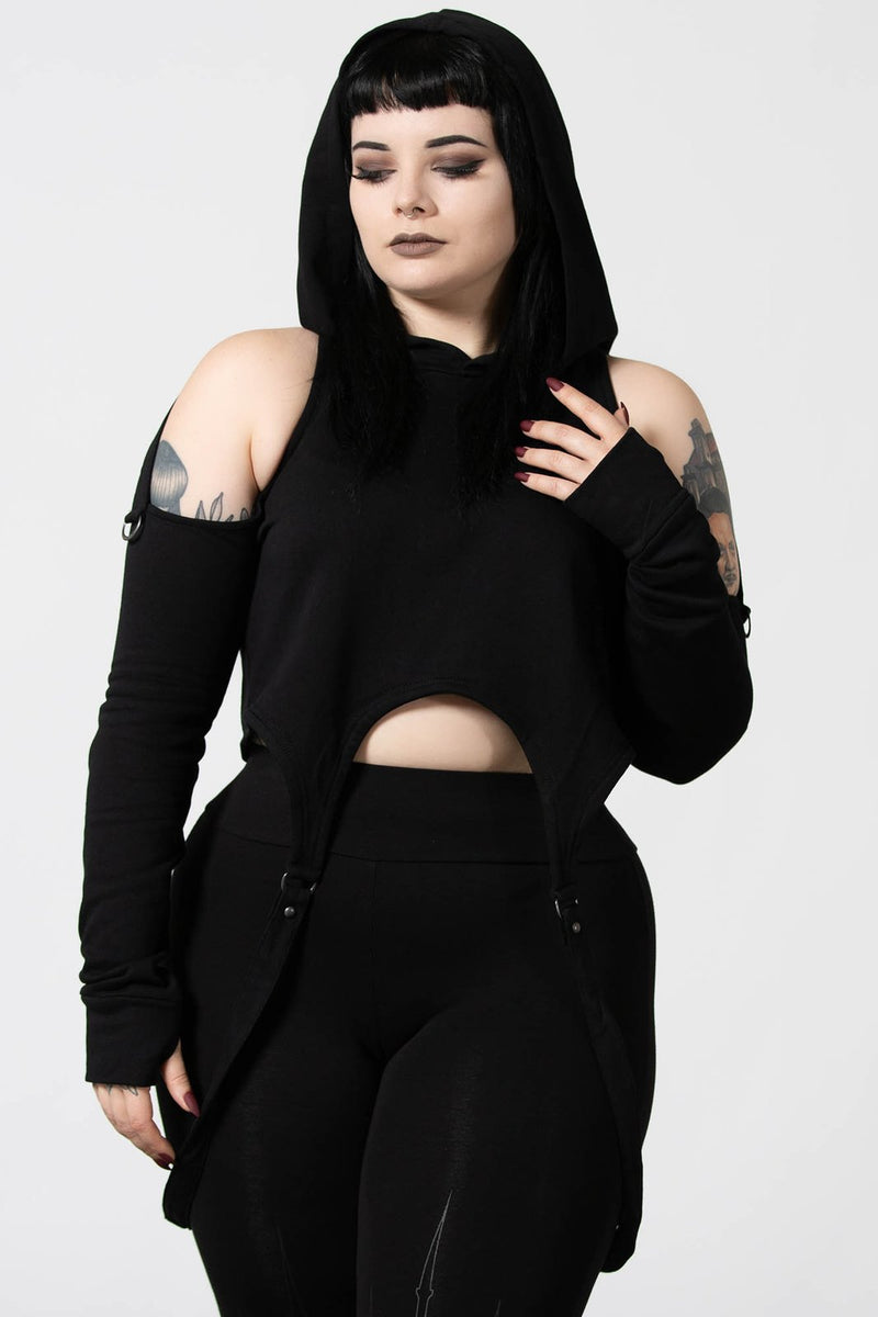 No Hang Ups Cropped Hoodie | Killstar Australia | Shop Nugoth Fashion