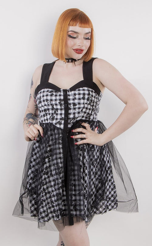 Punk Rave Australia | Overgrown Checkered Dress | Rockabilly Clothing