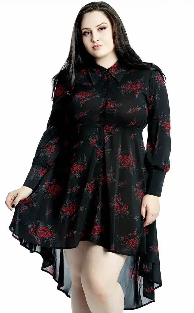 Pandora Shirt Dress Plus Size | Killstar Australia | Gothic Clothing