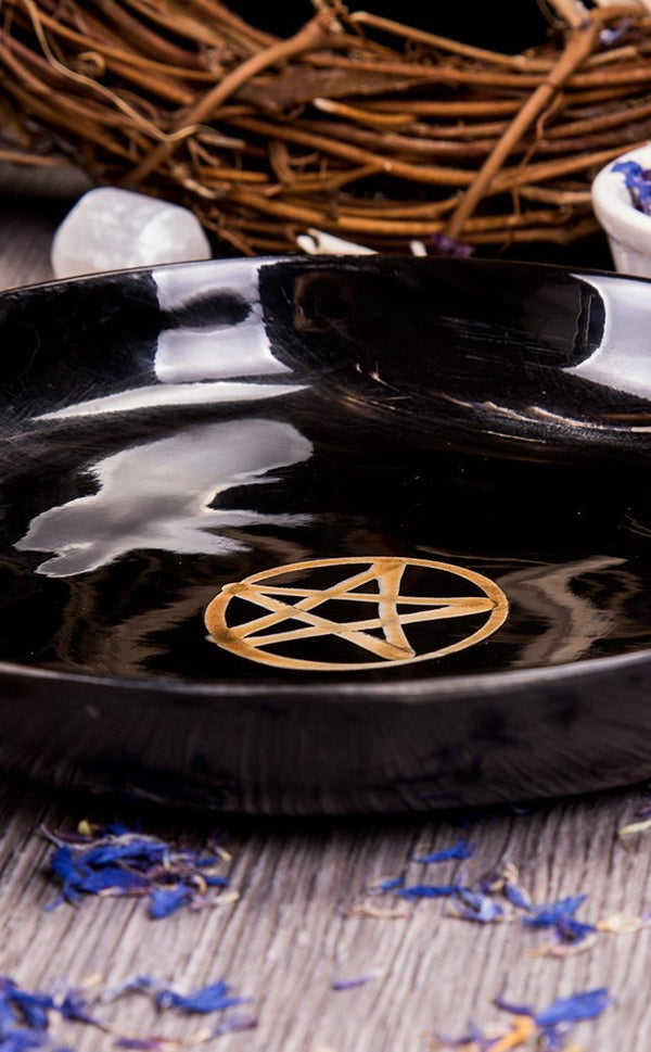 Pentagram Altar Offering Plate Horn