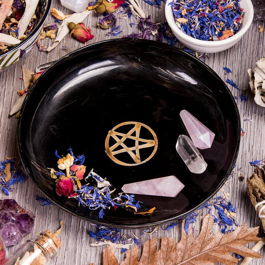 Pentagram Altar Offering Plate Horn