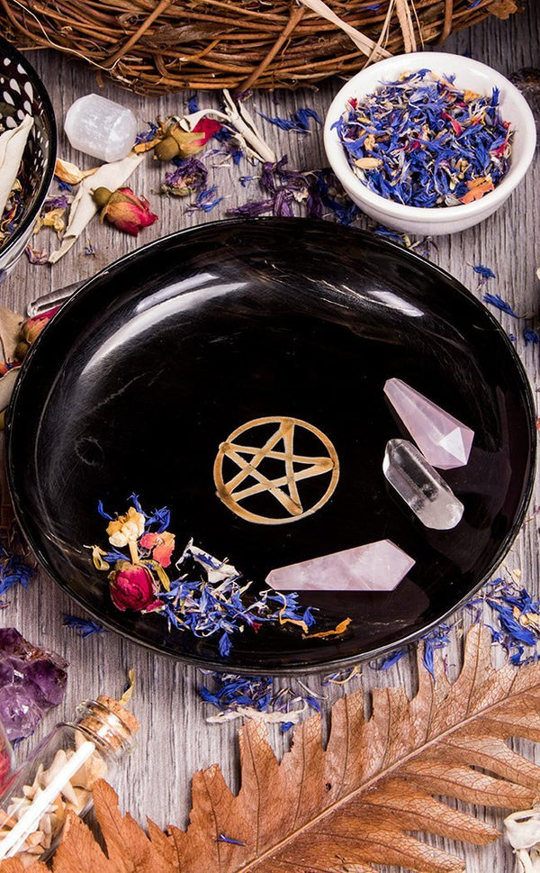 Pentagram Altar Offering Plate Horn