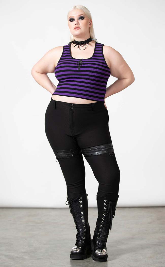 Possessed Rib Vest | Killstar Australia | Plus Size Gothic Clothing