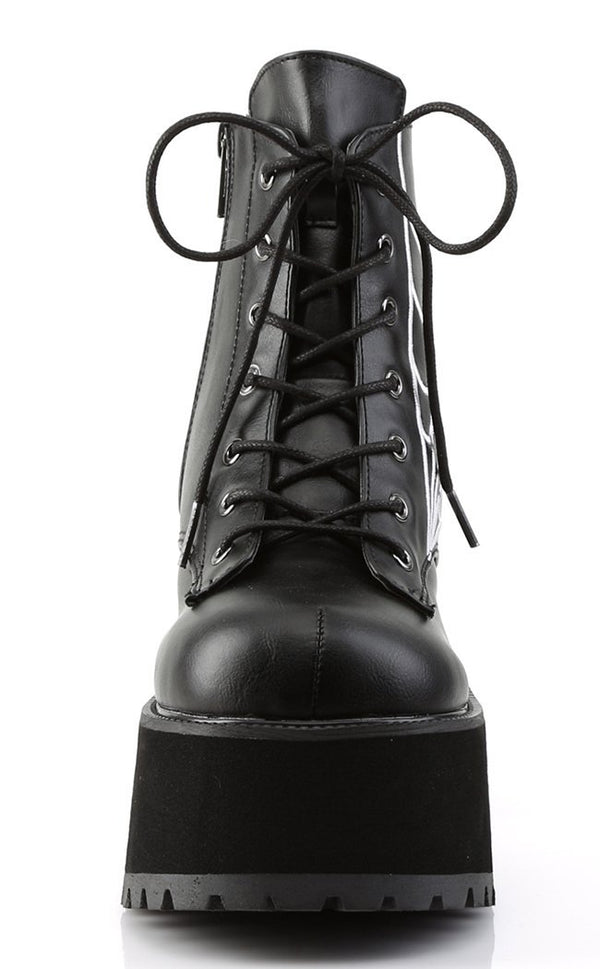 Demonia RANGER-105 Black Platform Ankle Boots | Gothic Shoes Australia