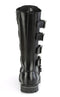 Demonia RIOT-18BK Black Leather Knee High Boots | Punk Shoes Australia