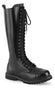Demonia RIOT-20 Black Leather Knee High Boots | Punk Shoes Australia
