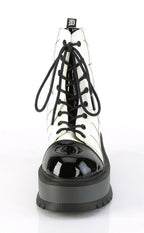Demonia SLACKER-88 Glow Spider Platform Boots | Gothic Shoes Australia
