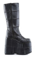 Demonia STACK-301 Black Vegan Platform Boots | Gothic Shoes Australia