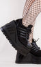 Demonia STOMP-08 Black Platform Sneakers | Gothic Shoes Australia