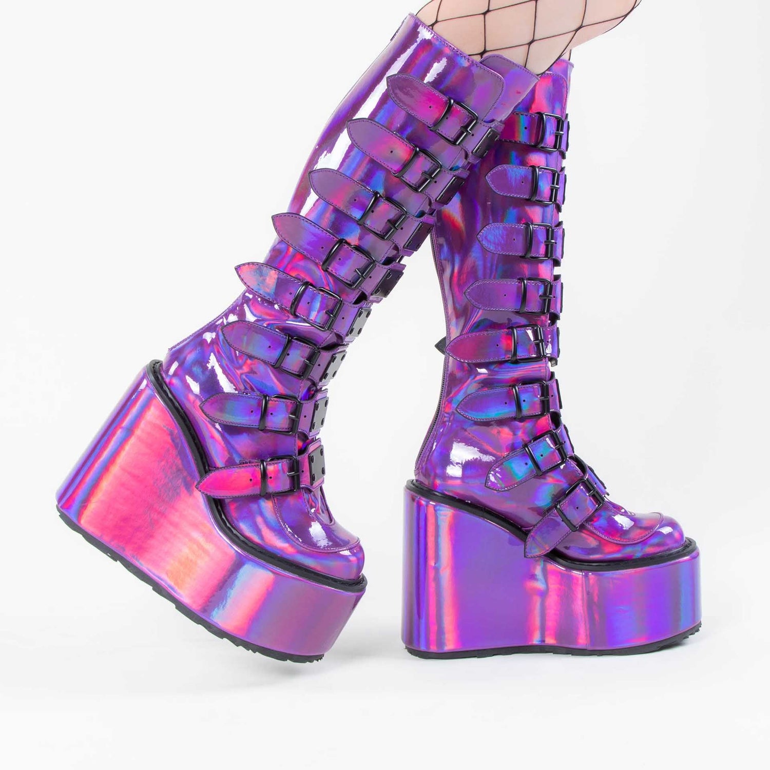 SWING-815 Purple Platform Boots [AU] | Shop Platform Shoes Australia
