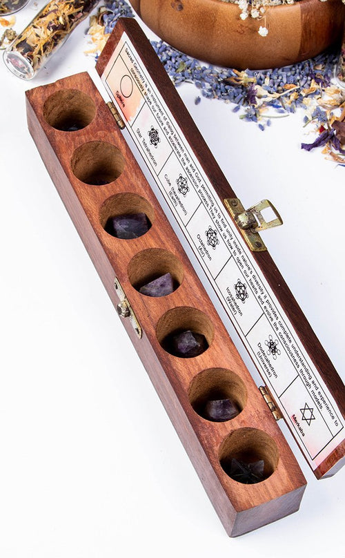 Sacred Geometry Gem Set | Wicca Pagan Crystals | Witchcraft Australia