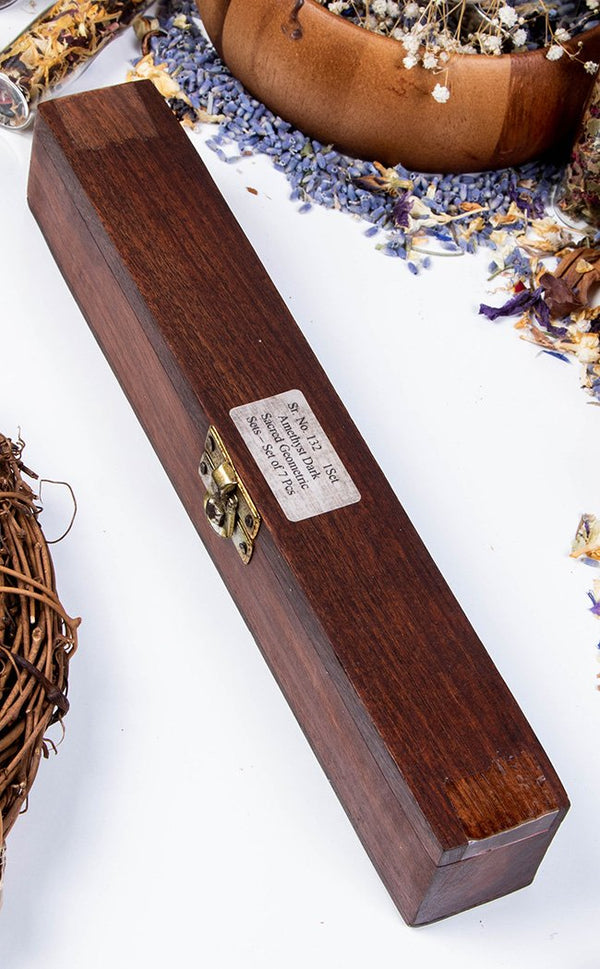 Sacred Geometry Gem Set | Wicca Pagan Crystals | Witchcraft Australia