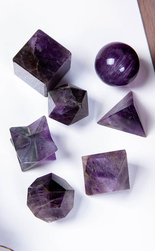 Sacred Geometry Gem Set | Wicca Pagan Crystals | Witchcraft Australia