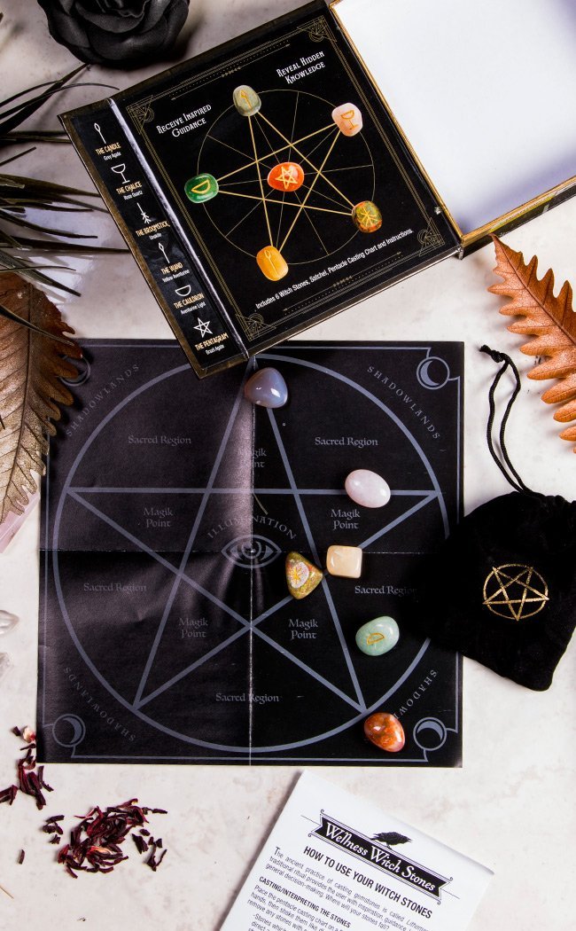 Pagan Gifts | Salem's Spell Crystal Witch Stones Spell Kit | Afterpay