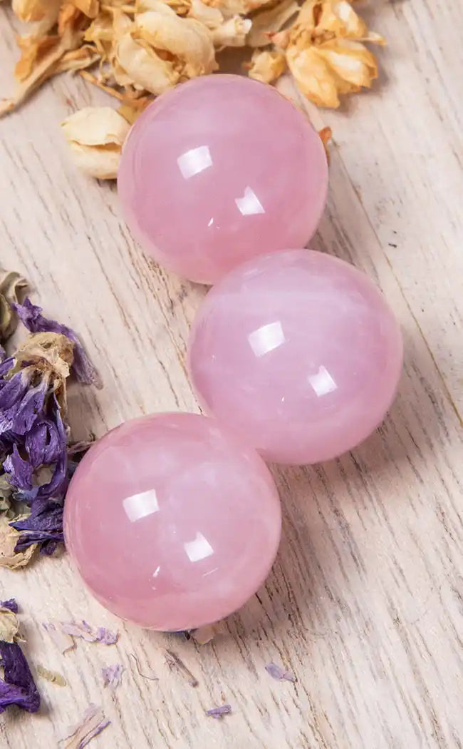Mini Rose Quartz Sphere | Shop Crystals & Energy Healing in Australia