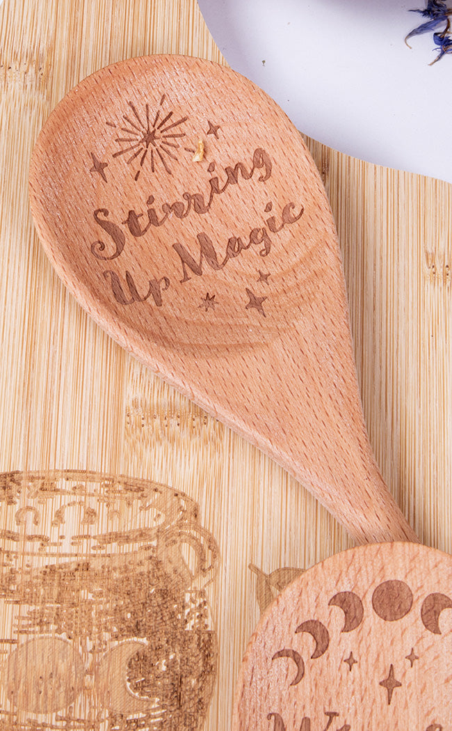 Stirring Up Magic Wooden Spoon | Witchy Decor & Gifts | Afterpay