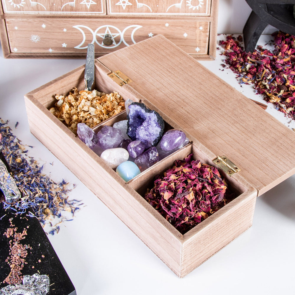 Wicca Triple Moon Wicca Trinket Box | Witchy Gothic Homewares & Gifts