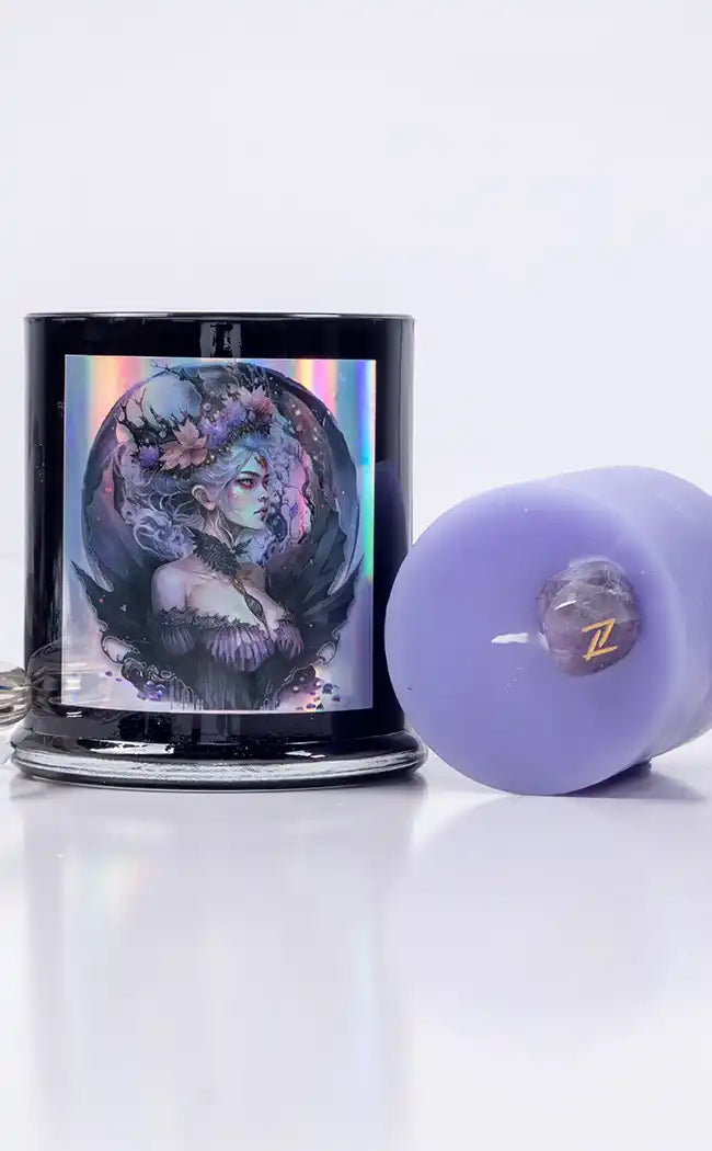 Underworld Fortune Telling Crystal Runestone Candle | Gothic Decor