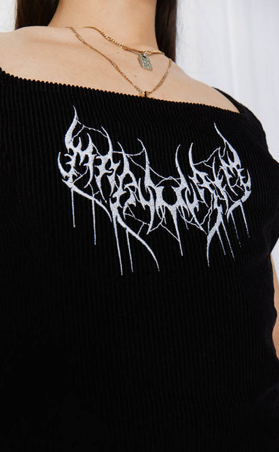 Verity Cord Mini Dress | Shop Retro Gothic Fashion - Tragic Beautiful