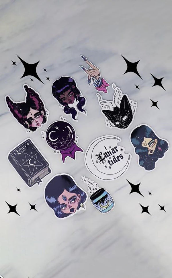 Lunar Tides Australia | Witch Gang Sticker Pack | Witchy Gothic Gifts