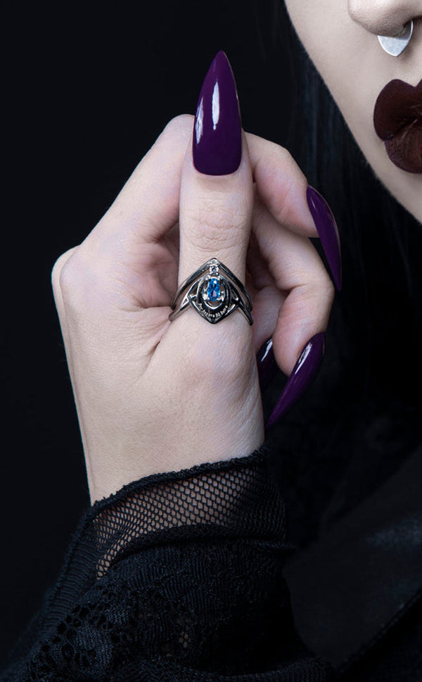 Zenith Mirror Steel Ring | Rogue + Wolf Australia | Gothic Jewellery