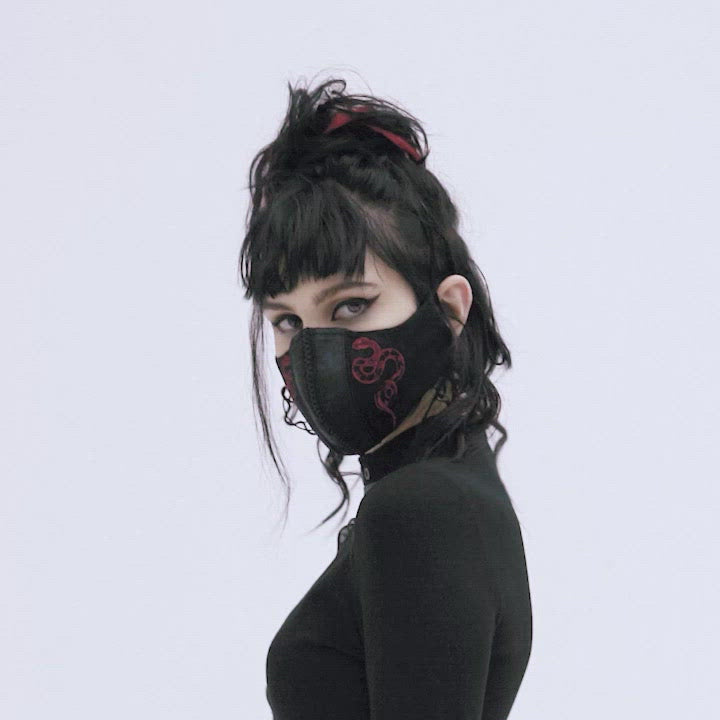 Punk Rave Australia | Serpentine Face Mask | Alt Gothic Accessories